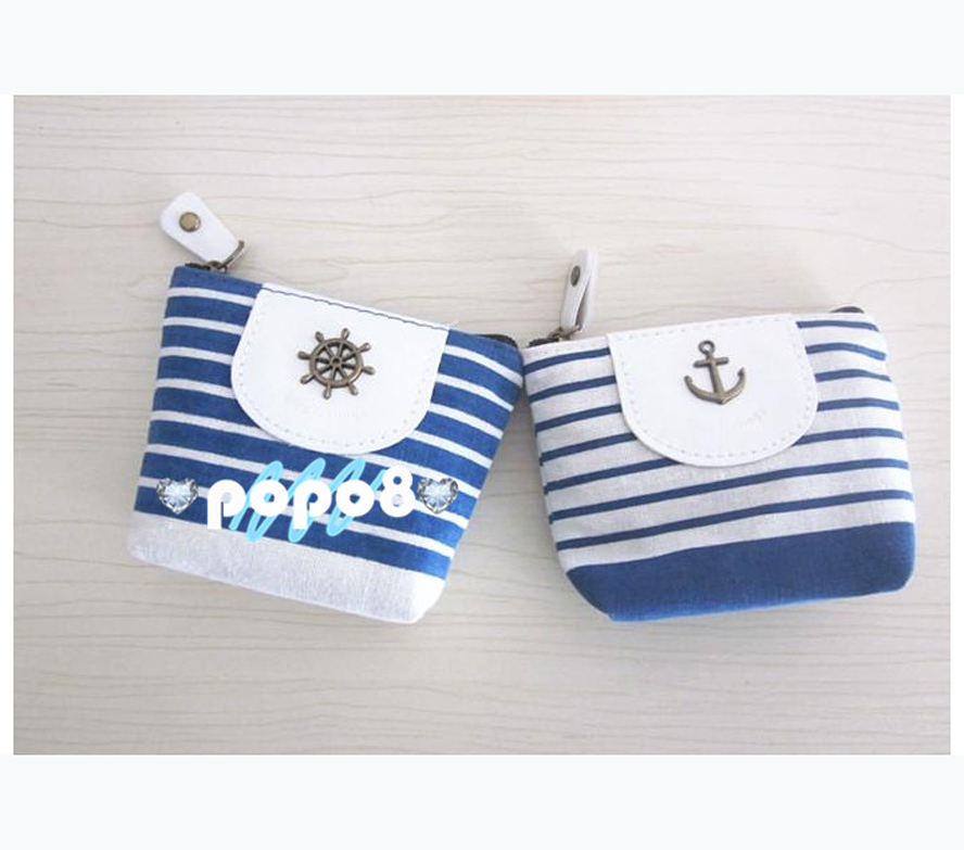 Coin Bag, Coin Pouch, Cute Navy Blue Coin Bag, Coin Pouch, Navy Blue ...